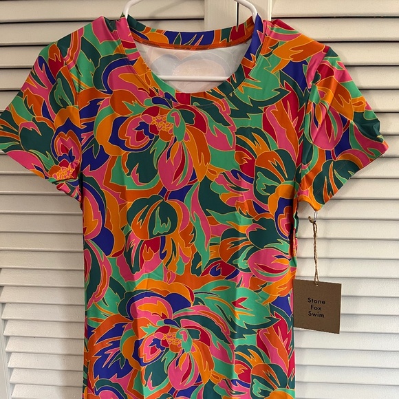 Stone Fox Swim | Swim | Nwt Stone Fox Swim Bambi Baby Tee Stained Glass ...